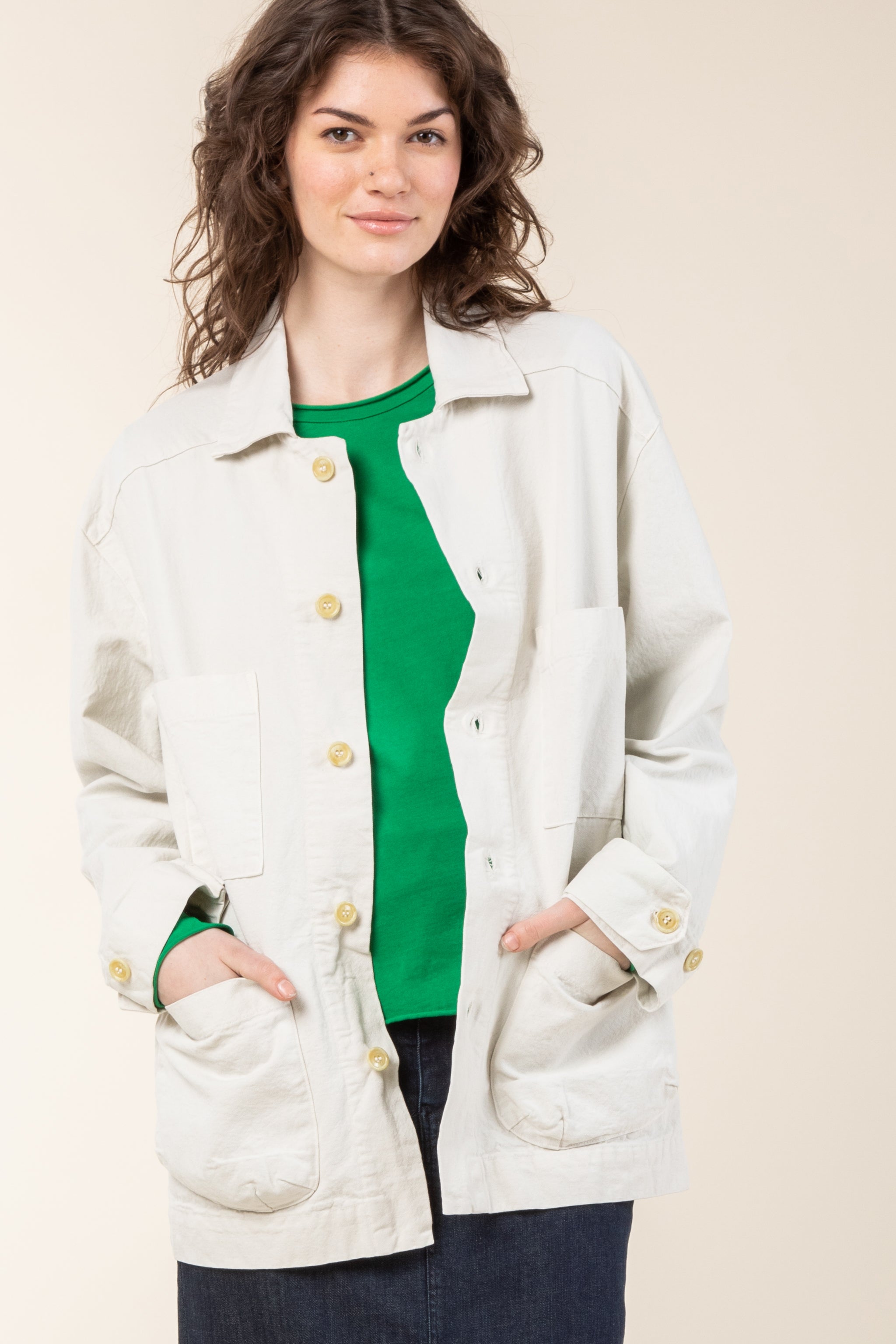 Canvas Task Jacket in Oyster — Prairie Underground