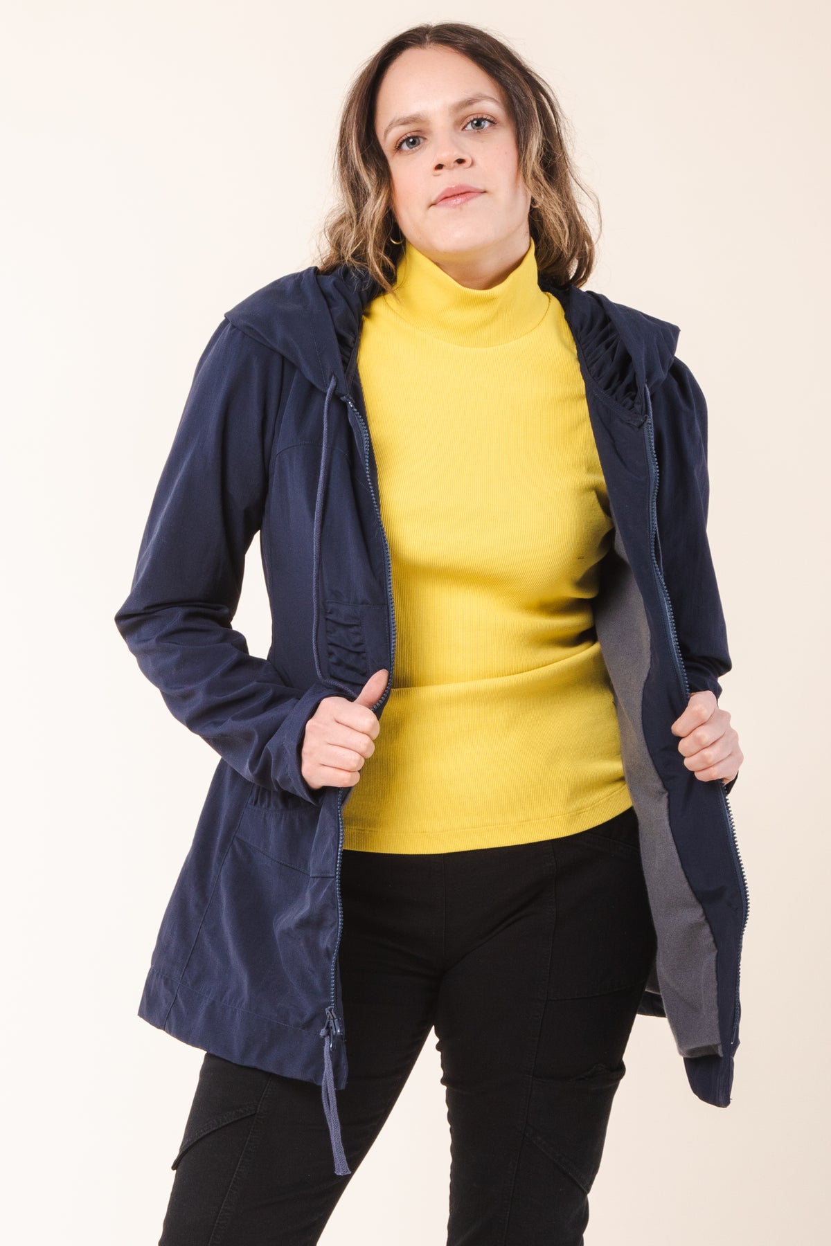 Mid Raincloak in Midnight with Gray Lining — Prairie Underground